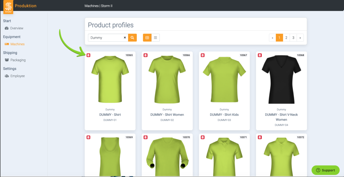 Overview: Production administration – Smake®